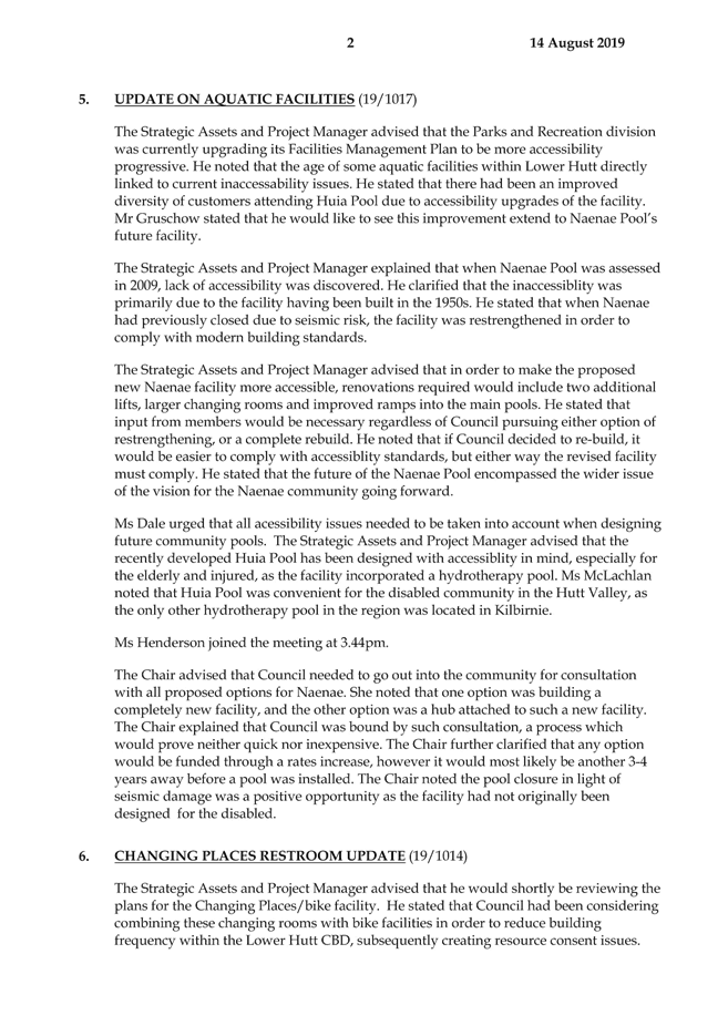 Agenda of Community Services Committee - 5 September 2019